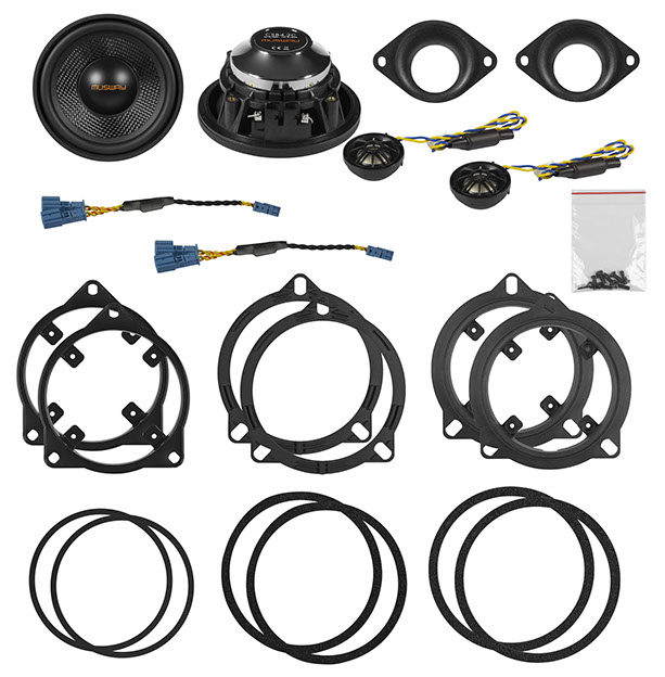 MUSWAY CSB-4.2C Kompo-Kit 10 cm Lautsprecher für BMW E- / F- und G-Modelle