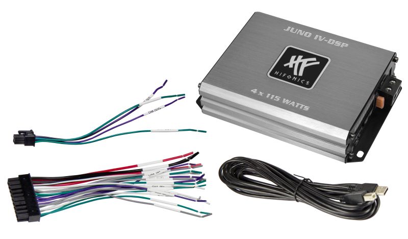 Hifonics JUNO4DSP JUNO IV-DSP Class D Digital 4-Kanal Verstärker mit 6 ...